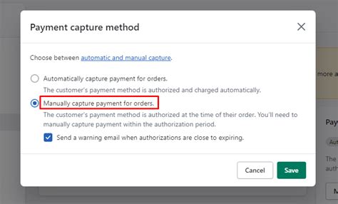 What Is Capture Payment In Shopify