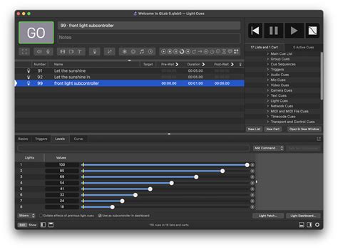 The Light Dashboard Qlab 5 Documentation