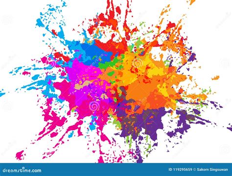 Abstract Vector Splatter Colorful Background Design Illustration Vector Design Stock Vector