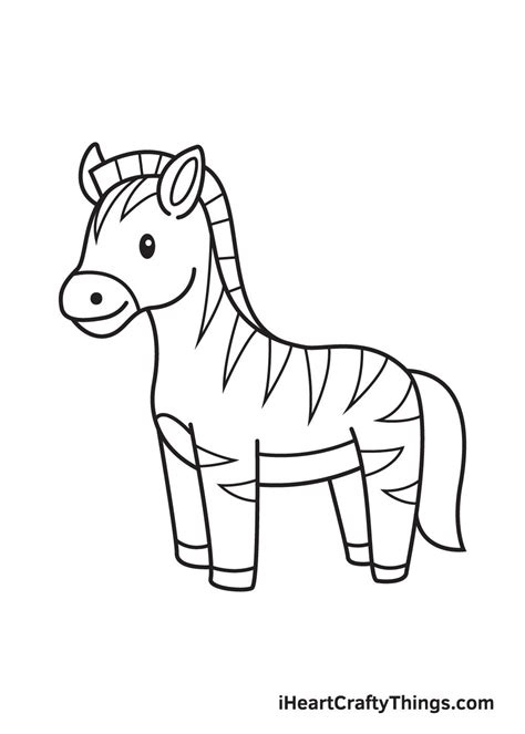 How To Draw A Zebra Step By Step Guide Zebra Drawing Easy Drawings