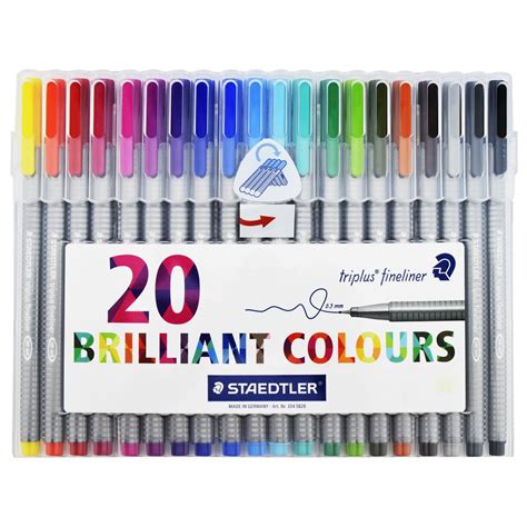 Staedtler Triplus Fineliner Pen Set 20 Colors 334 Sb20 Shopee Philippines