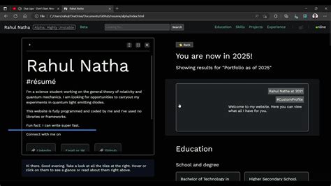 Rahul N On Linkedin Portfolio Website Portfoliowebsite