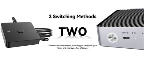 Minisopuru Dual Monitor Kvm Switch Docking Station For Laptop And Desktop With 4k