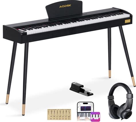 Amazon.com: AODSK Beginner Digital Piano 88 Key Keyboard,Full-size ...