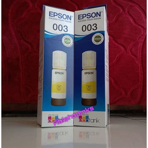 Jual TINTA EPSON 003 Yellow KUNING L1110 L3110 L3116 L3150 L3156 L5190 Shopee Indonesia