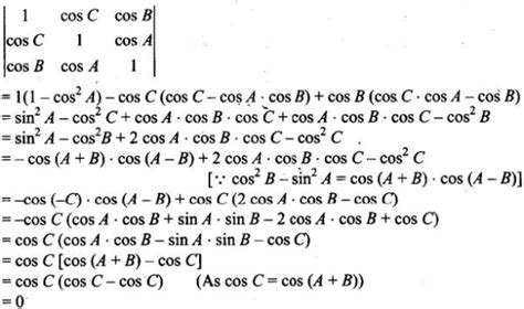 using the properties of determinants prove that if a b c 0 then prove that sarthaks