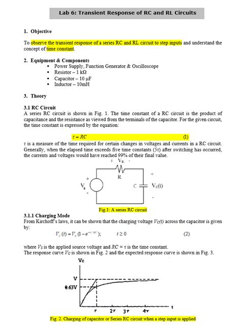 Frequency Response Of Rc And Rl Circuits