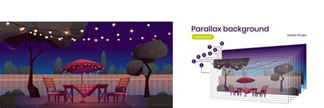 Parallax Background Planets In Outer Space Stars Vector Image