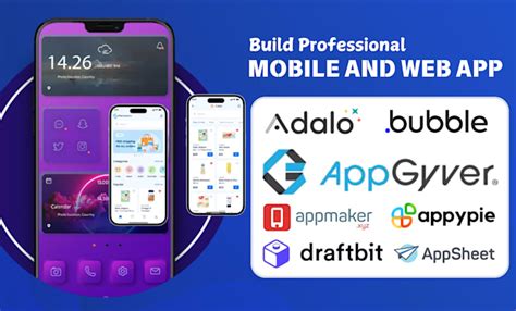 Develop Mobile App With Adalo Bubble Appgyver Appmaker Appypie Draftbit