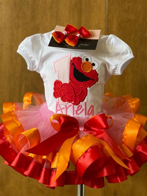 Elmo Sesame Street Tutu Outfit Elmo Dress Sesame Street Birthday Out