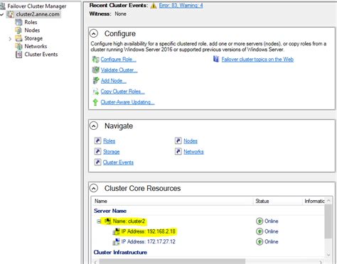 Failover Cluster Is Adding Dns A Record For Cluster Name Pointing To The Secondary Node
