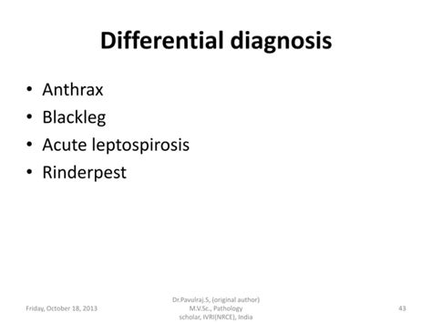 Common Cattle Diseases By Drpavulrajs Mvsc Pathology Scholar