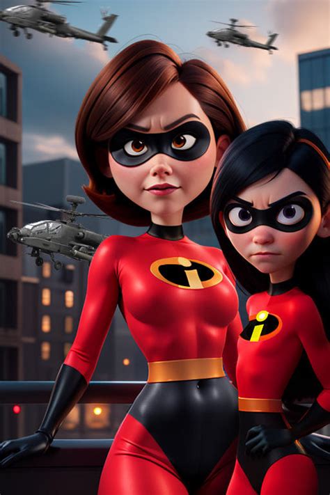 Helen And Violet Parr The Incredibles By Rafai33 On Deviantart