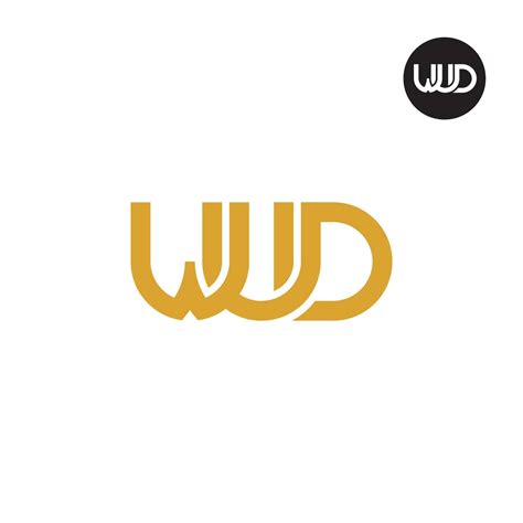 Letter Wud Monogram Logo Design 35912266 Vector Art At Vecteezy