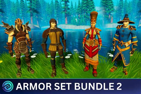 Stylized Rpg Armor Sets Bundle 2 Characters Unity Asset Store