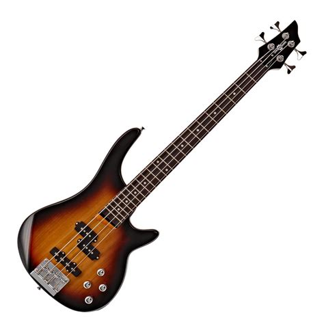Chicago Short Scale Bass Guitar By Gear4music Sunburst At Gear4music