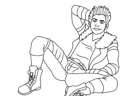 Descendants Coloring Carlos Pages Wicked Printable Color Vil