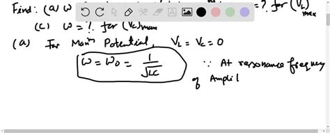A At What Angular Frequency Is The Voltage Amplitude Across The