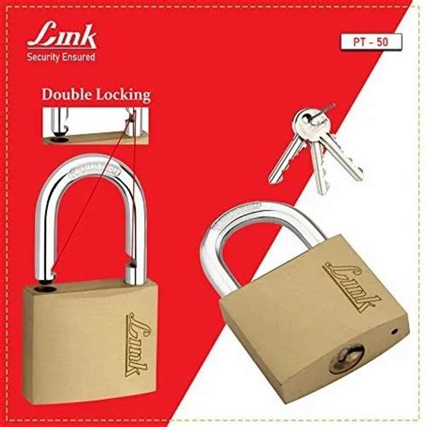 Square Link 50mm New Brass Lock Hardened Shackle 3 Brass Key At ₹ 707