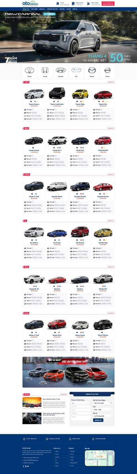 Source Code Mẫu Website Showroom Bán Xe Oto Chuẩn đẹp 2026 Themevip