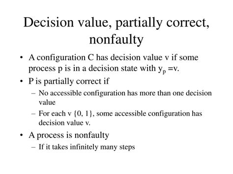 Ppt Impossibility Of Distributed Consensus With One Faulty Process Powerpoint Presentation