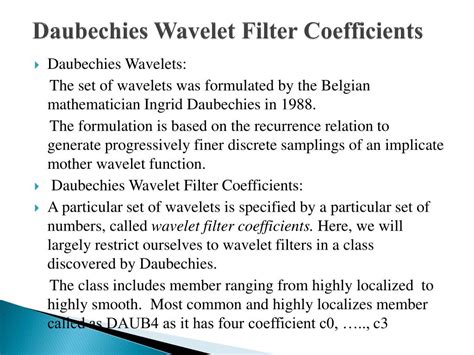 Ppt Wavelet Transform Powerpoint Presentation Free Download Id2940749