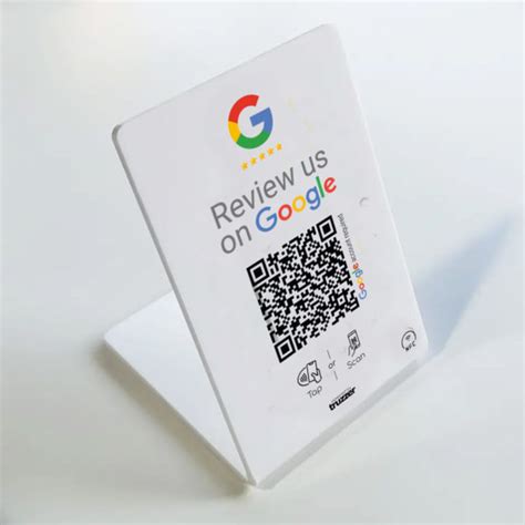 Review Us On Google NFC Stand Display Truzzer