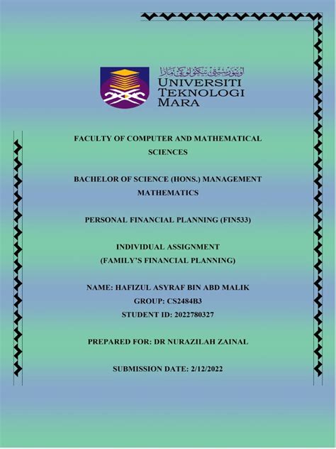 Fin533 Individual Assignment Pdf