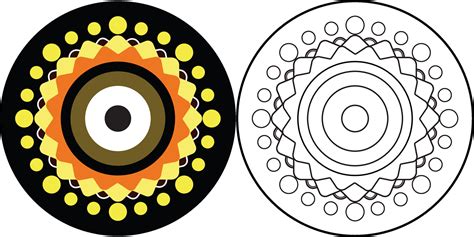 Circle Pattern Design Illustration Vector Art 29606118 Vector Art At