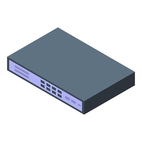 Premium Vector Network Switch Connecting To Internet Server In Isometric View