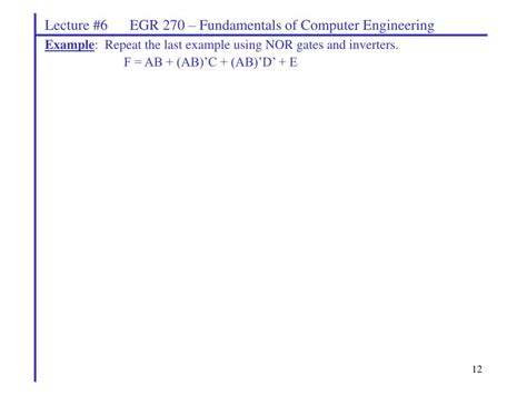 Ppt Reading Assignment Chapter 3 In Logic And Computer Design