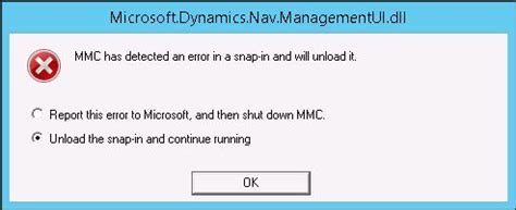 Error While Opening Dynamics NAV 2016 Administration Console Mibuso Com