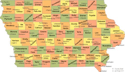 Bremer County Iowa County Map County Map Iowa