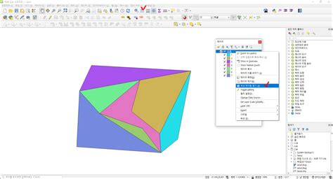 Qgis 속성테이블 필드 추가하기 게으른 나무