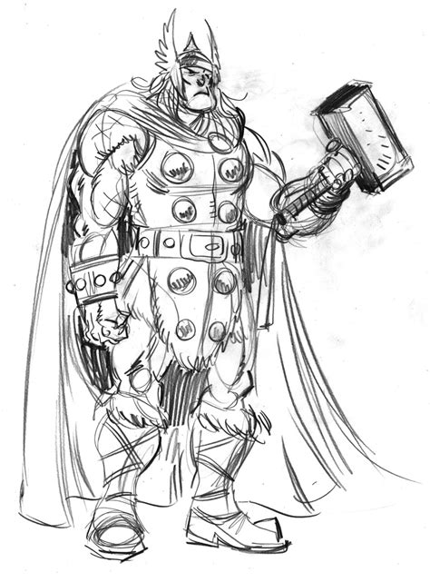 Thor Avengers Drawing At GetDrawings Free Download