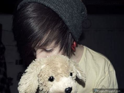 Sad Emo Boy Teddy Bear Lonely Crying