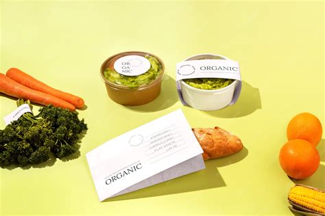 Premium Psd Organic Food Packaging Mockup