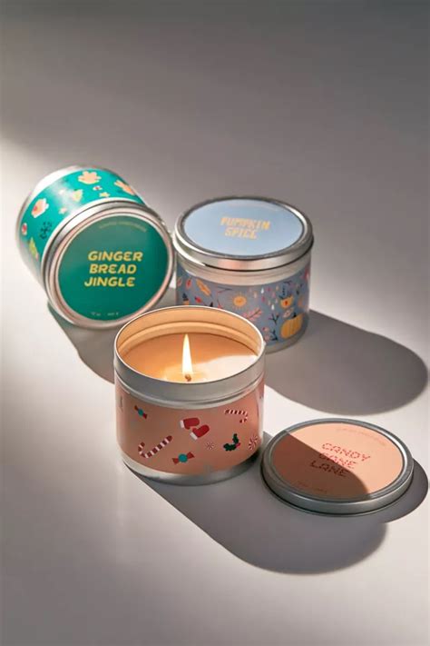 Holiday Artist Print 12 Oz Tin Candle Urban Outfitters