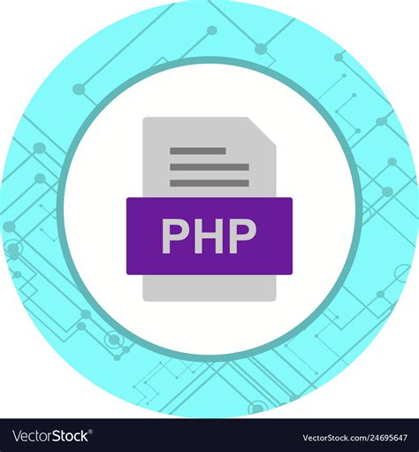 Php File Document Icon Royalty Free Vector Image