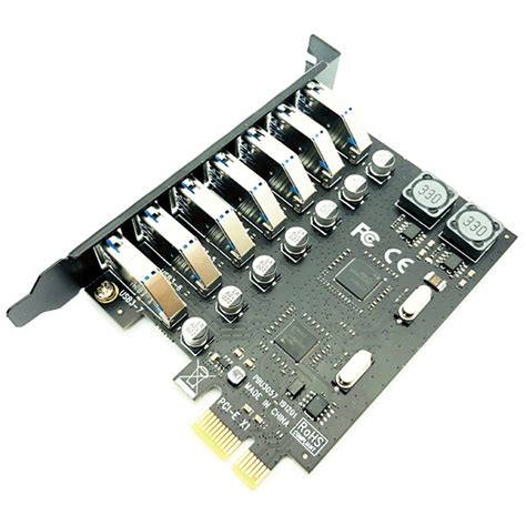 X USB PCI E Expansion Card Adapter Ports Hub Adapter External Controller PCI E Extender
