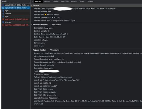 Go Single Sign Out With Kratos And Microsoft Azure Stack Overflow
