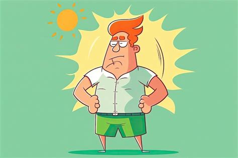 Premium Ai Image Man With Red Hair And Glasses Wearing A Frown Expression Generative Ai