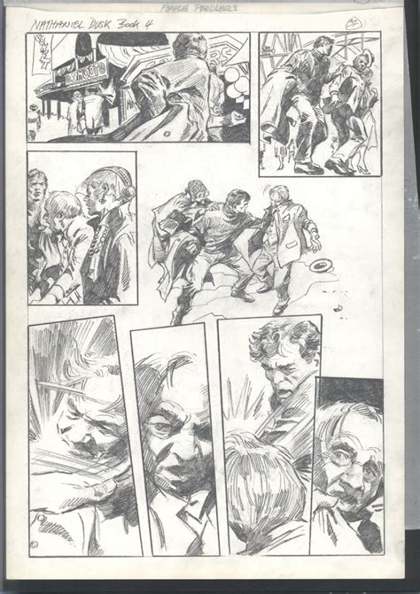 Comic Art For Sale From Koch Comic Art Fantastic Gene Colan Nathaniel Dusk Pencil Art Dusk