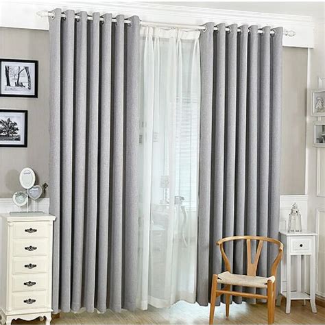 1panel Solid Blackout Curtains Window Curtain Kitchen Shading