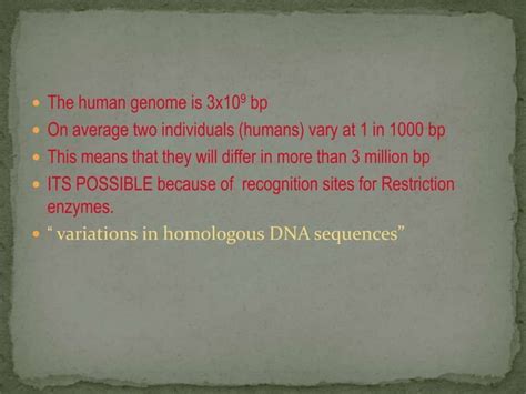 restriction fragment length polymorphism pptx genetics science