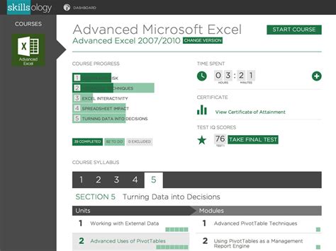 Skillsology Advanced Excel Within Excel Spreadsheet Course — Db