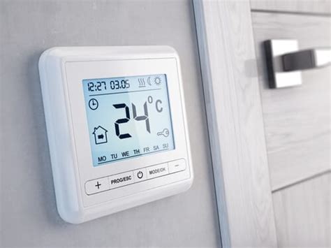 Modern Digital Programmable Thermostat HouseTechLab