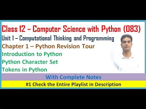 Python Revision Tour Class Computer Science With Python Chapter Computer Science