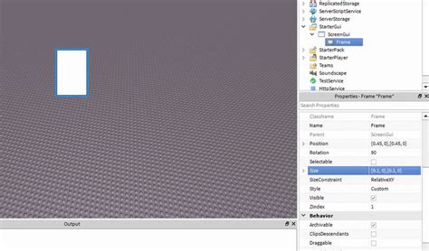 Rotating A GUI Messes Up Studio Bugs Developer Forum Roblox