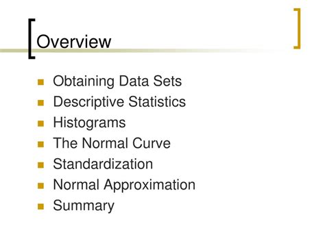 Ppt Descriptive Statistics Histograms And Normal Approximations Powerpoint Presentation Id